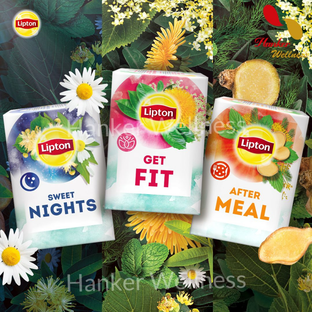 LIPTON Herbal Infusion Sweet Nights- Chamomile Lemon Verbena After Meal ...