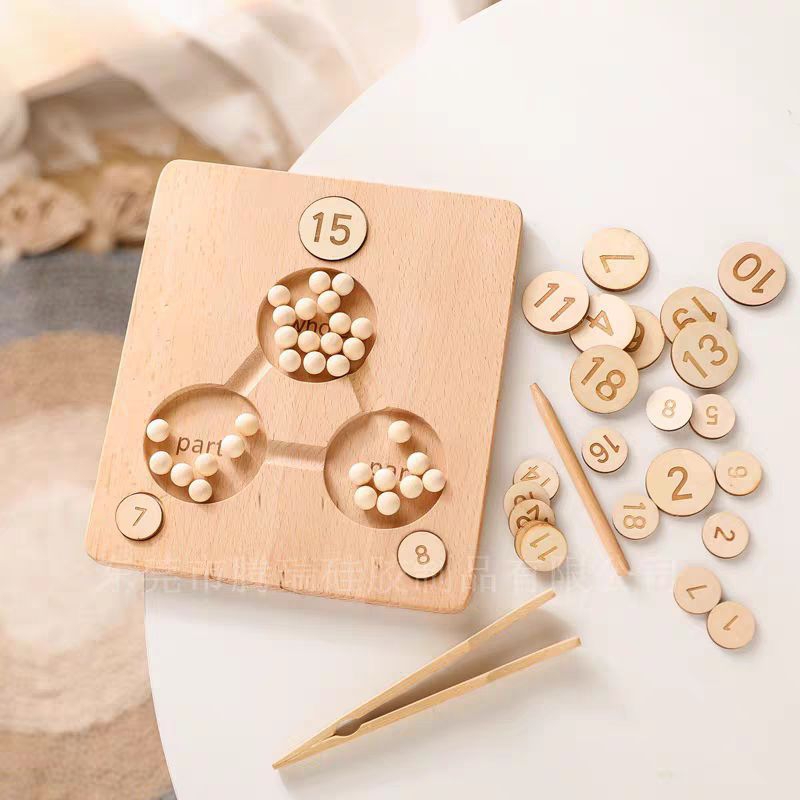 Math Teaching Aid Number Bond And Number Tracing Board | Shopee Philippines