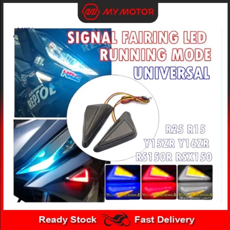 Fairing LED SIGNAL LIGHT LAMP YAMAHA HONDA RS150 V1-V2 R25 R15 MT15 ...