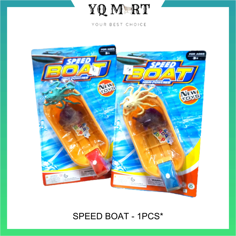 Toy Speed Boat Motorboat / Mainan Bot Laju (1 PCS) | Shopee Philippines