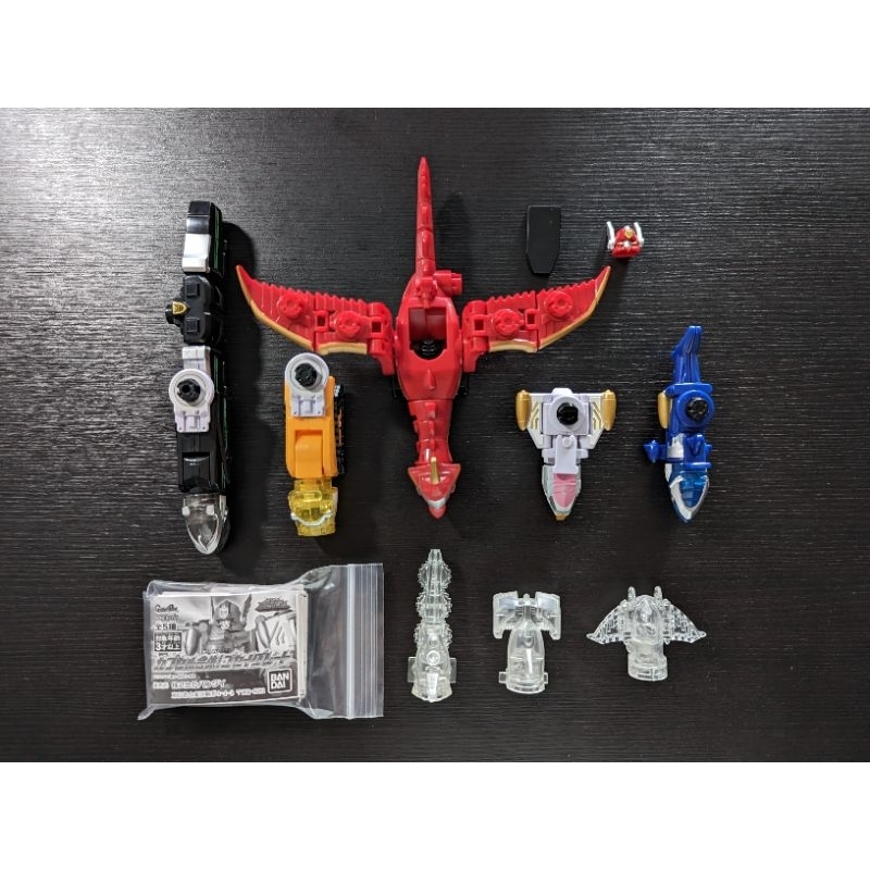 BANDAI GASHAPON Super Sentai Tensou Sentai Goseiger Set Gosei Great NEW ...
