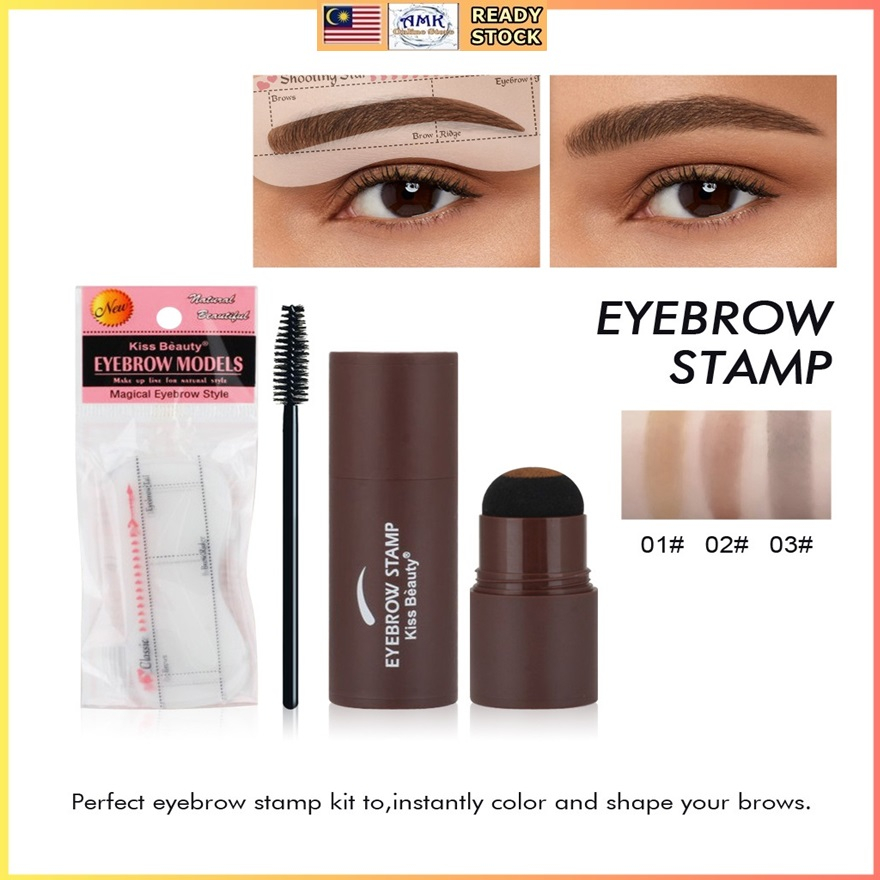 Makeup Set Eyebrow Stamp Stencil Kit AVP Eye Brow Shaping Stamp Kit ...