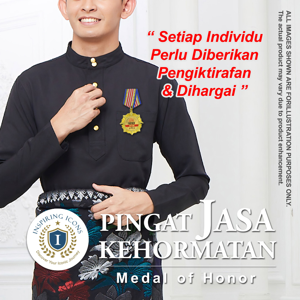 Society Star Award Medal of Honor Badge with Exclusive Box and Name ...