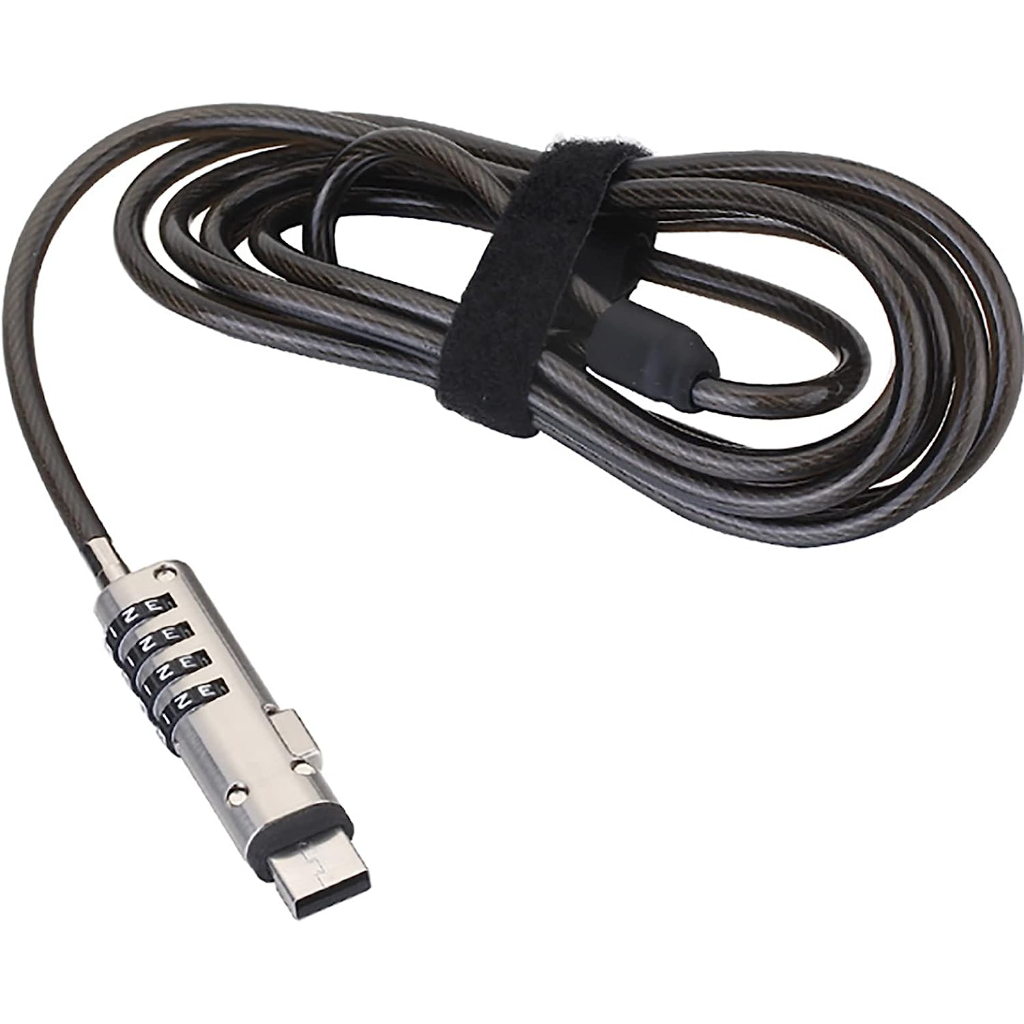 4 Digital Universal Lock USB Laptop Security Cable Lock for Computer ...
