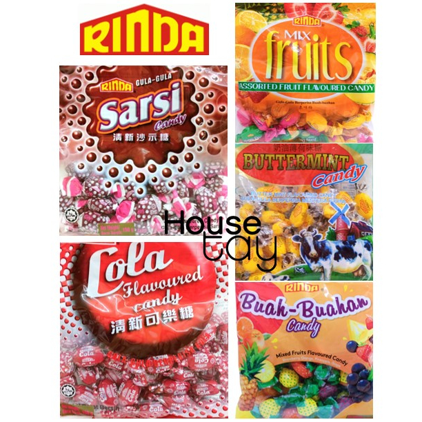 RINDA Assorted Candy / Mix Fruit Candy / Cola Candy / Sarsi Candy ...