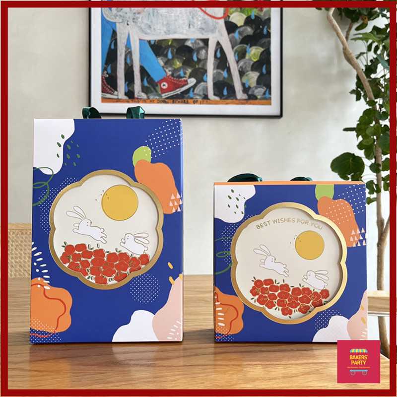4pcs/6pcs Mooncake Box Mooncake packaging Mid-autumn Cake Gift Box ...