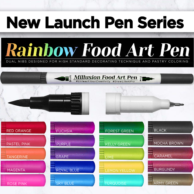 Edible Food Marker Pen Cake Pen Baking Pen Perfect For Soft Brush and ...