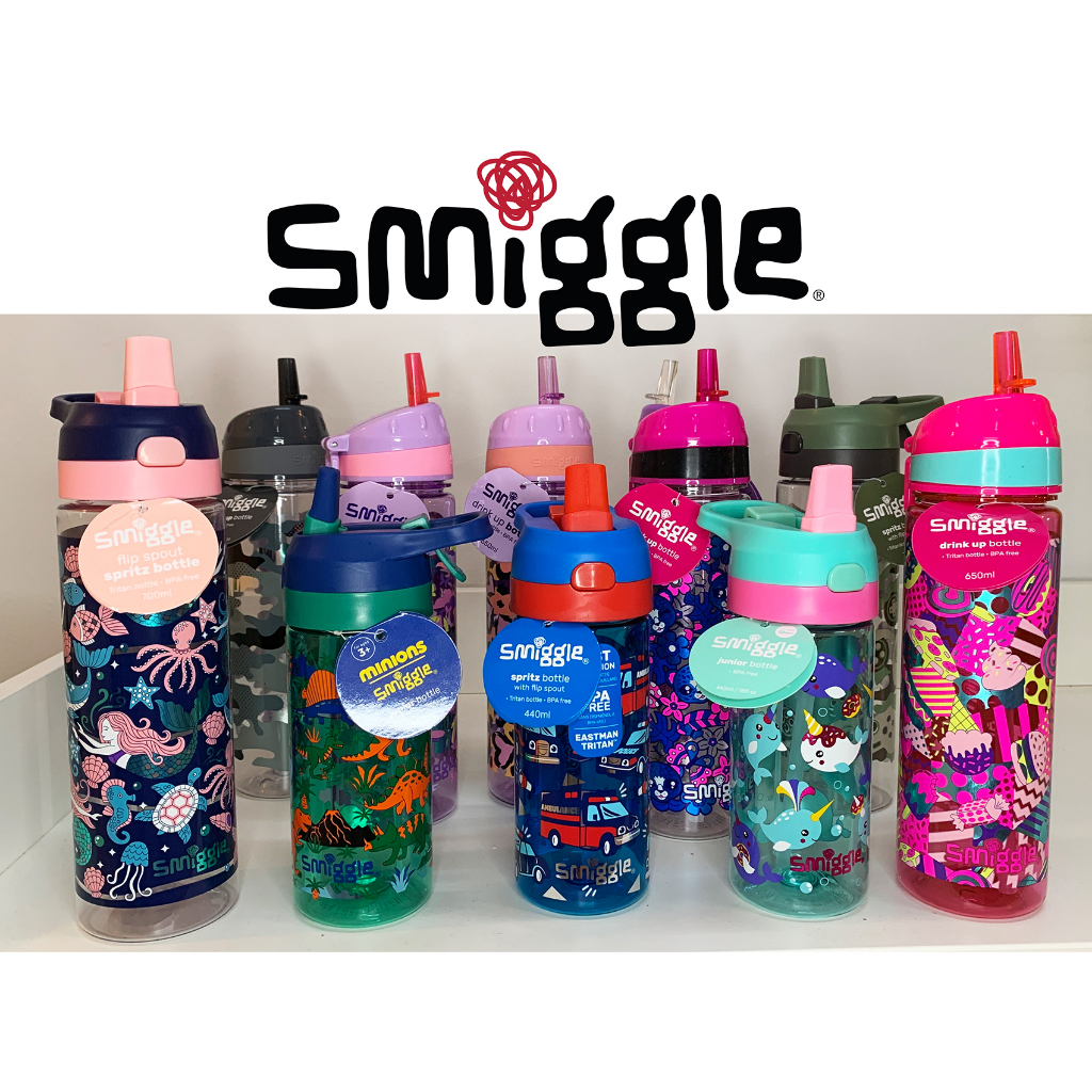 SMIGGLE Botol Air Kanak-Kanak Water Bottle BPA Free PART 1 | Shopee Philippines