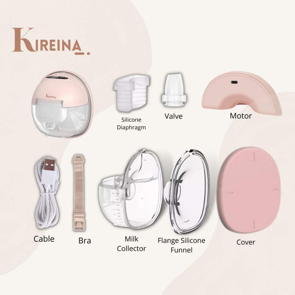 Kireina Lemon Led Wearable breast pump Accessories | Shopee Philippines