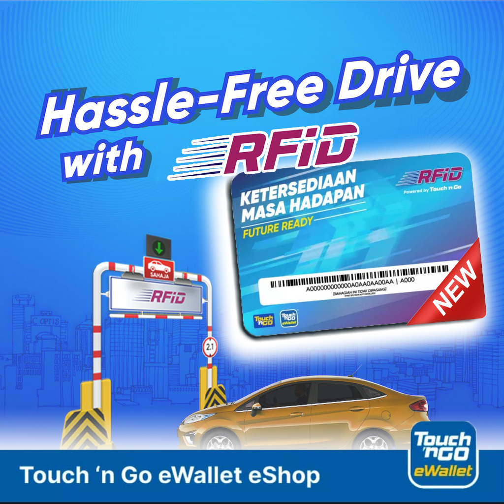 RFID Touch n Go Self-Fitment RFID STICKER MY RFID Holder RFID TNG Go ...