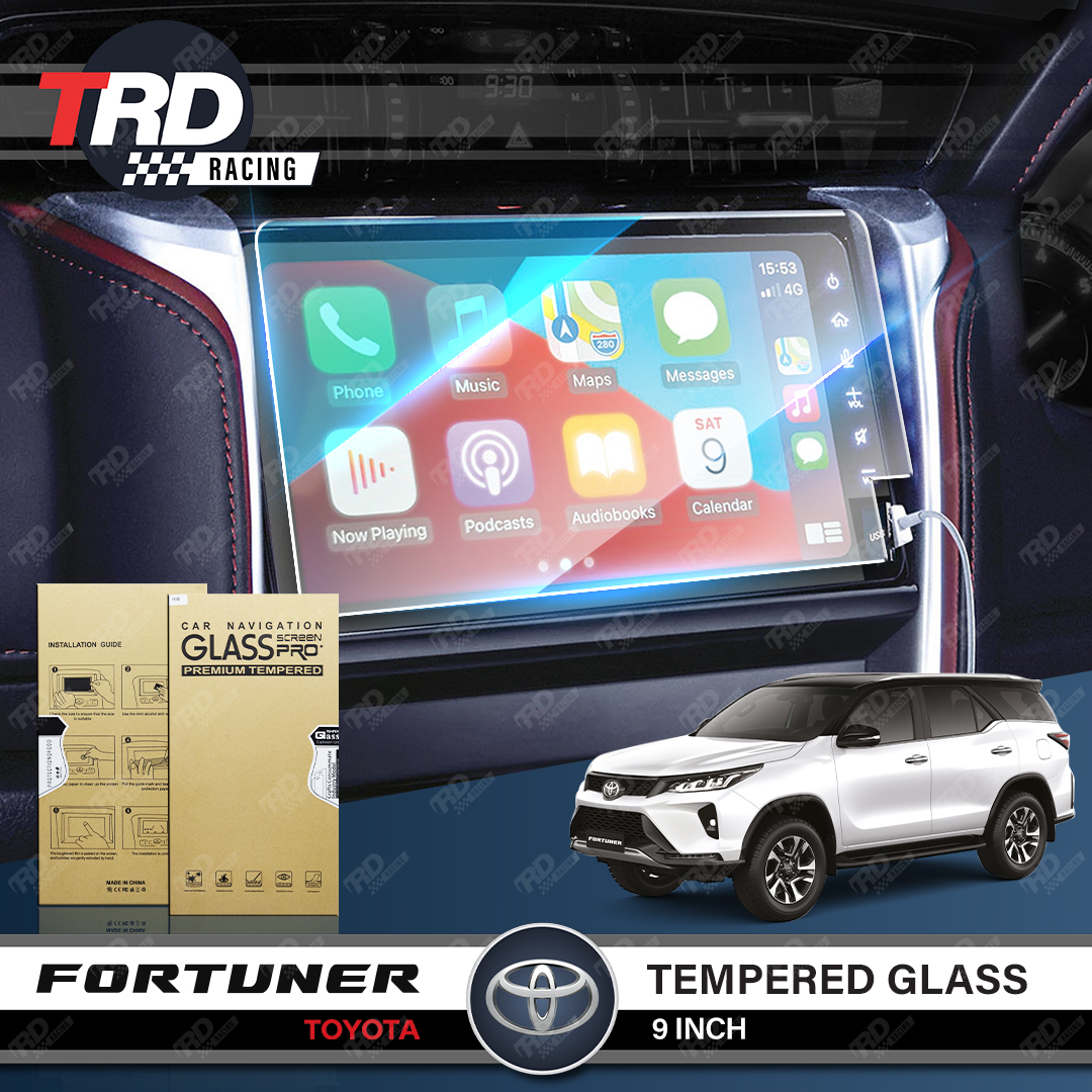 [9" TEMPERED GLASS] Toyota Fortuner 2021 - 2024 Screen Protector ...