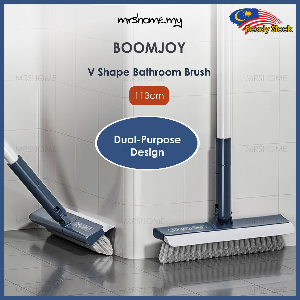 BOOMJOY Bathroom Brush Tile Scubber 2 In 1 Bathroom Cleaning Brush ...
