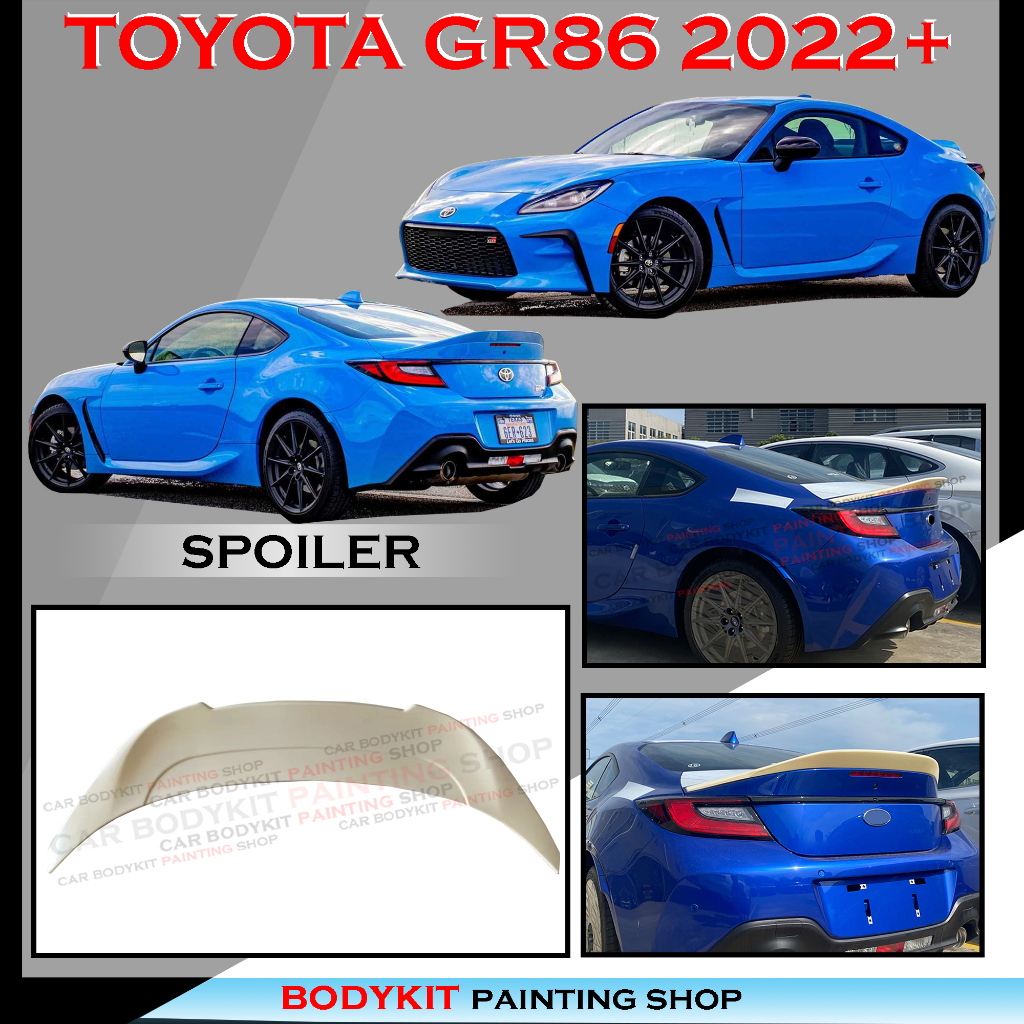 TOYOTA GR86 2022+ MODIFIED VERSION REAR TRUNK SPOILER LIP ROOF WING ...