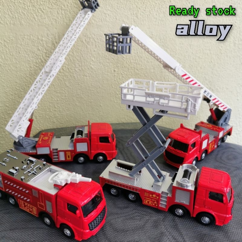 Steel force alloy fire truck fall-resistant toy car boy simulation ...