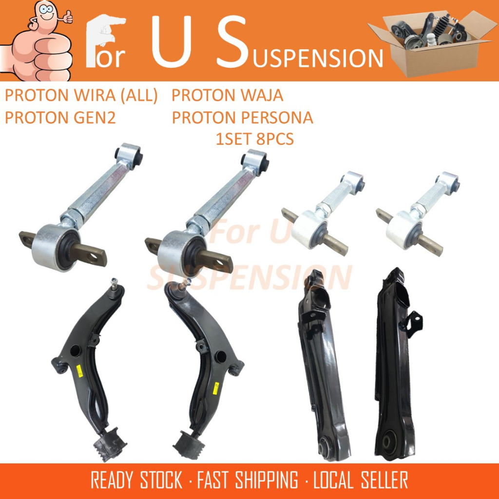 1 COMBO SET 8 PIECES !!! PROTON WIRA,WAJA,GEN2,PERSONA -FRONT AND REAR ...