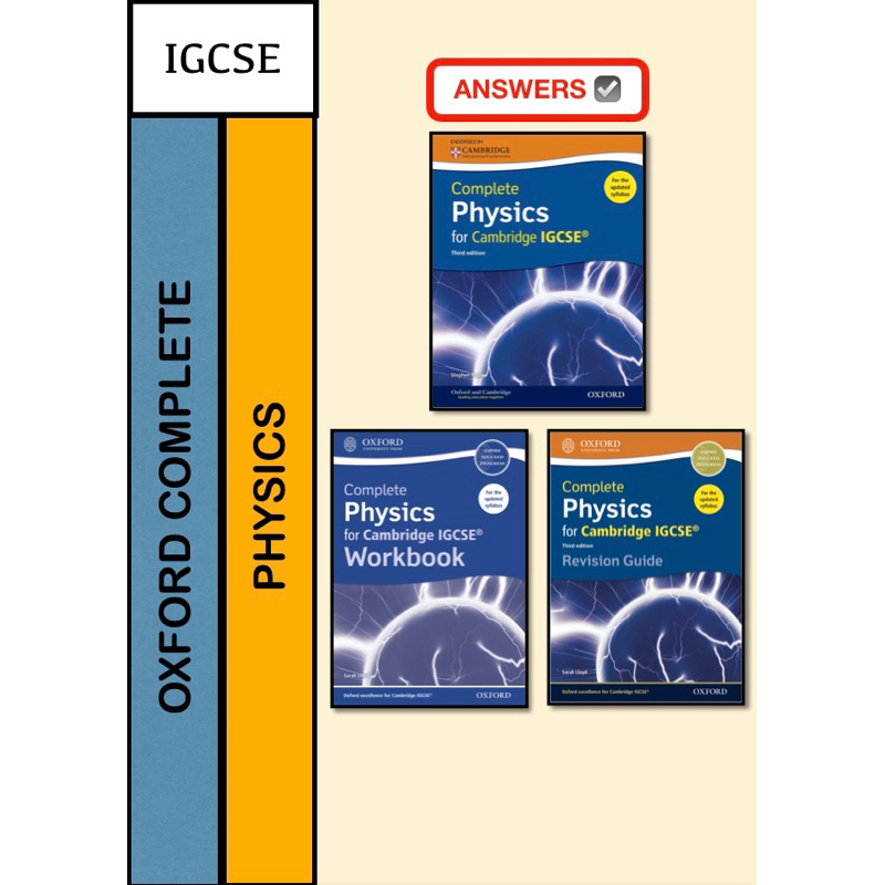 (PRINTED BOOK) IGCSE Complete Physics Textbook Workbook Revision Guide ...