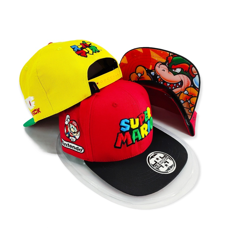 Super Mario Men Cap / Cap Men / Topi Lelaki / Snapback Cap / Cap ...