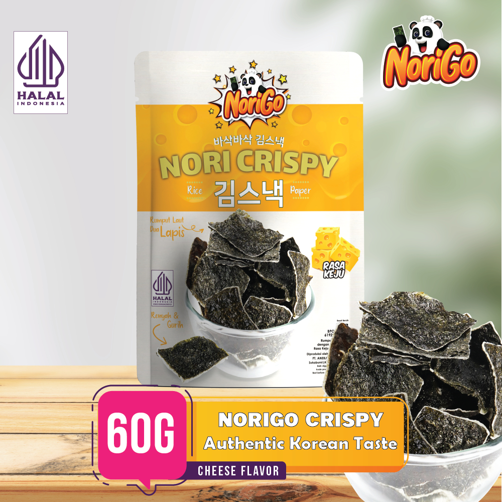 Norigo / Nori Crispy Seaweed Snack 20g Halal Seaweed CHEESE FLAVOR ...