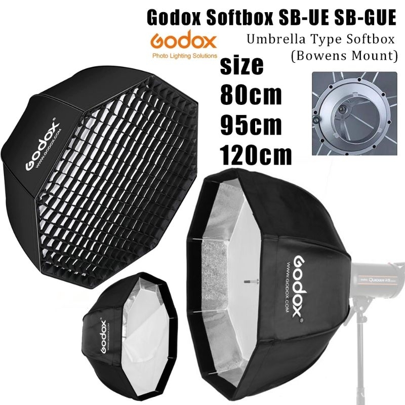 Godox SB-UE SB-GUE 80cm 95cm 120cm Umbrella Type Softbox (Bowens Mount ...