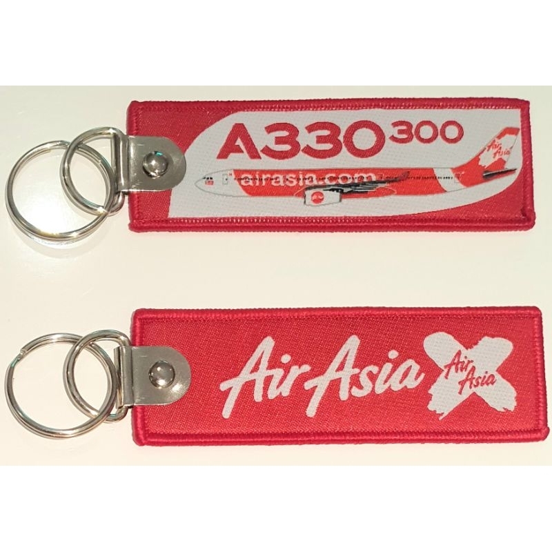 Keychain AIRASIA X Airbus A330 Woven Fabric Air Asia X | Shopee Philippines