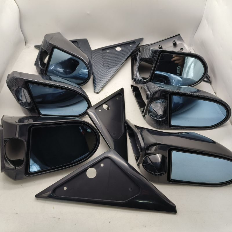 Honda Civic EK EG Ganador Side Mirror Carbon Fibre Look | Shopee ...