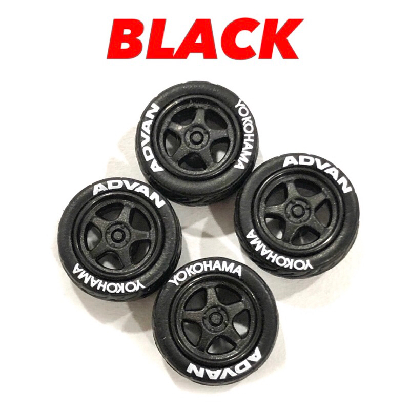 1: 64 Rubber Tires SW388 fit Hot Wheels toy cars models - 1 set ...