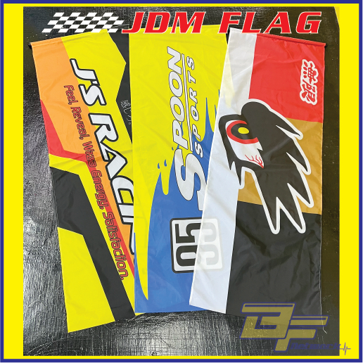 JDM Flag Banner Spoon Sport Flag Mugen Flag JS Racing Flag HKS Flag ...