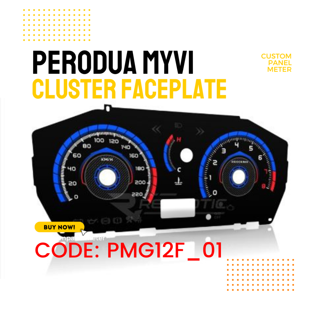 PERODUA MYVI GEN1 CLUSTER FACE PLATE PANEL METER SPEEDOMETER | Shopee ...
