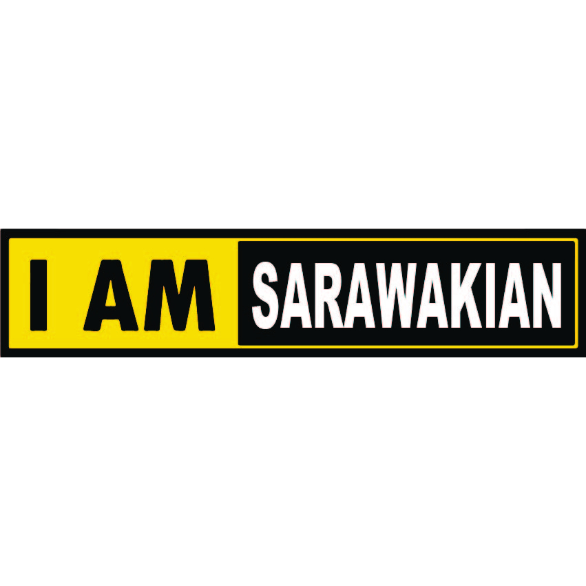 State STICKER (I AM SARAWAK/I AM SABAHAN/I AM KEDAHAN/I AM Silvery/I AM ...