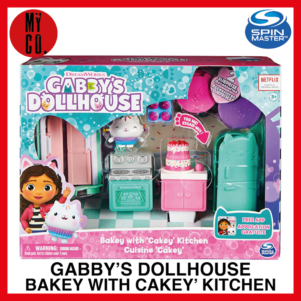 GABBY'S DOLLHOUSE BAKEY WITH CAKEY KITCHEN SPIN MASTER | Shopee Philippines