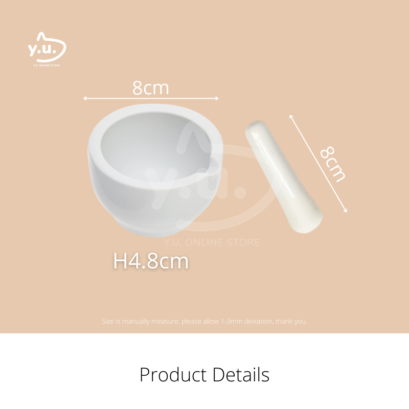 YU Granite Stone Mortal And Pestle Set / Ceramic Mortal and Pestle Set ...