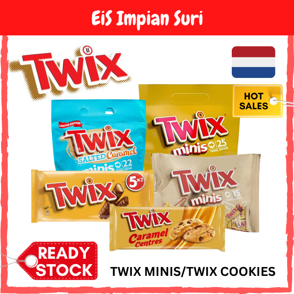Twix Minis Chocolate Travel Edition 333G (15pcs) Coklat Twix Spread ...