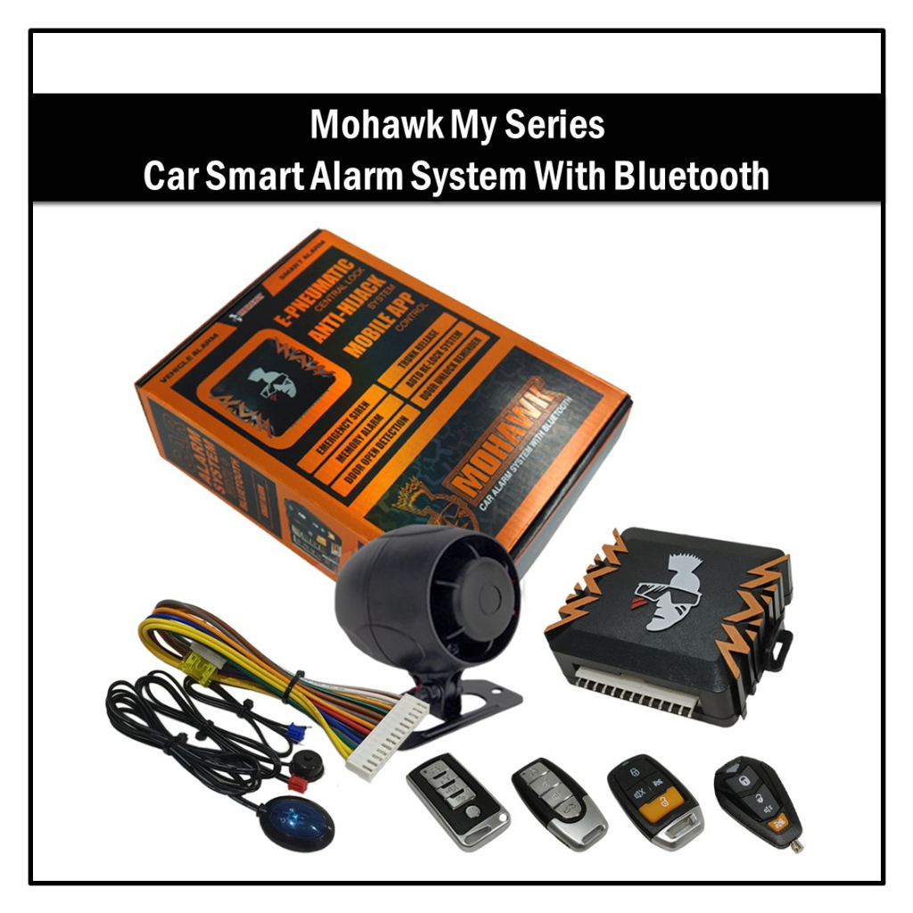 MOHAWK MY Series Car SMART ALARM SYSTEM With BLUETOOTH | Shopee Philippines