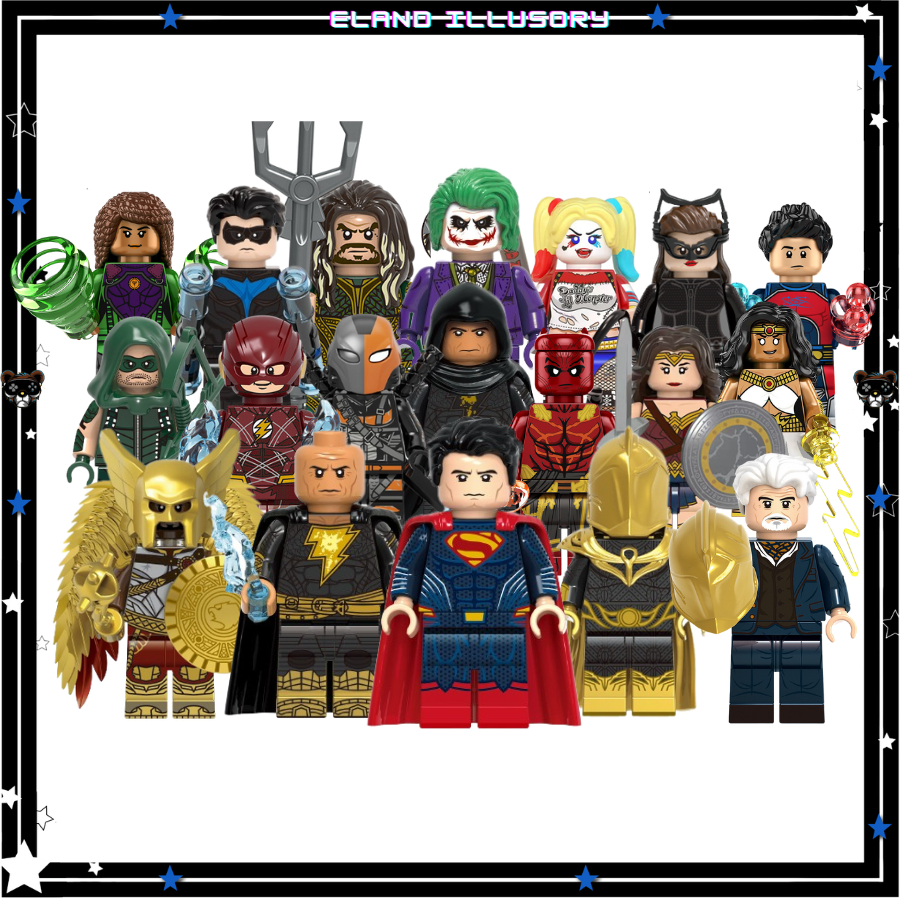 New Minifigures SuperHeroes Black Adam Doctor Fate Wonder Woman The ...