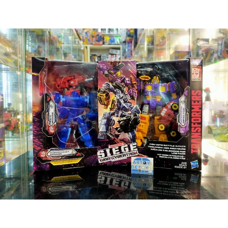 Transformers Siege War For Cybertron 3-Pack Deluxe Hold Mirage ...
