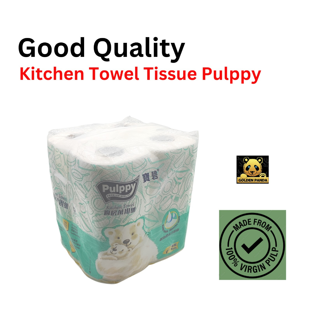 1) Pulppy Tissue/ Export Quality - 70's x 4 Multipurpose Kitchen Towel ...