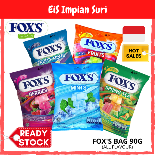 Nestle Fox's Crystal Clear Candy Assorted Flavour 90G | Shopee Philippines