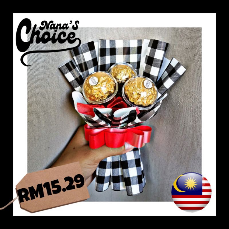 Ferrero Rocher Chocolate Mini Bouquet | Shopee Philippines