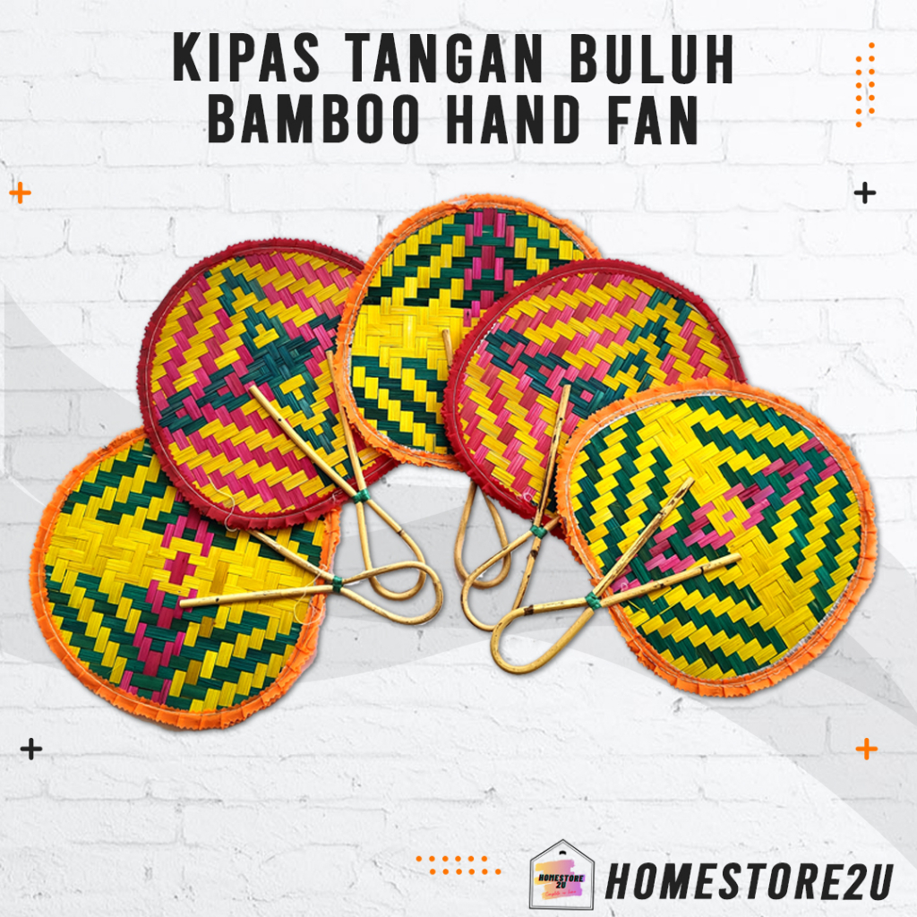 Kipas tangan doorgift angin buluh sate cantik kraftangan rotan Bamboo ...