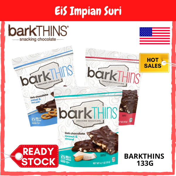 BarkThins Dark Chocolate - Assorted Flavours 133g coklat viral | Shopee ...
