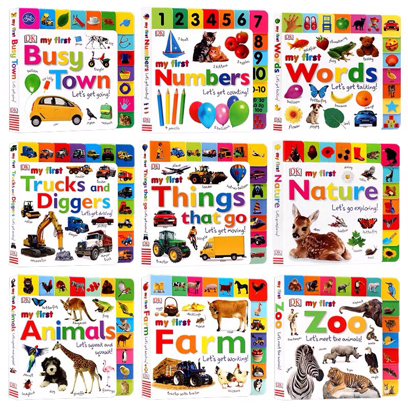 【MaryamBOOKS LIVE 11PM】 My First Animals by Dk Tabbed Board Books ...