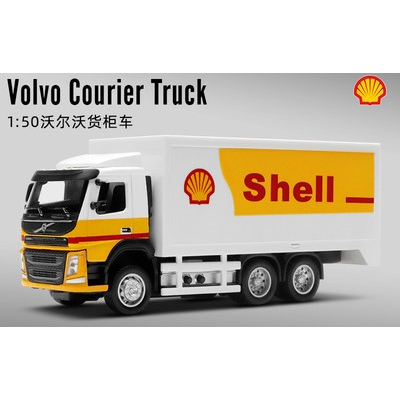 CCA 1/50 Volvo Shell Box Truck Shell Courier Truck Shell Lorry Truck ...