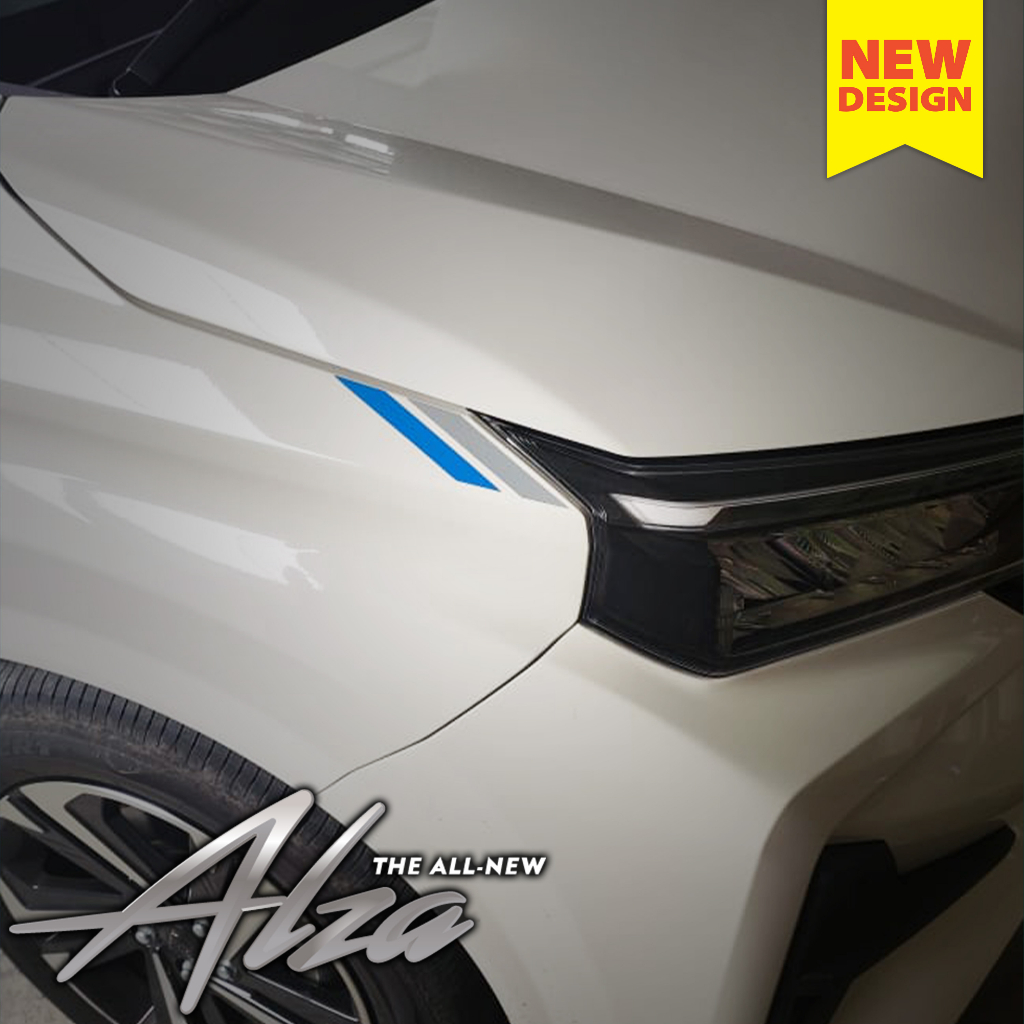 ALZA 2022 HEADLAMP STRIPE (STICKER POTONG) | Shopee Philippines