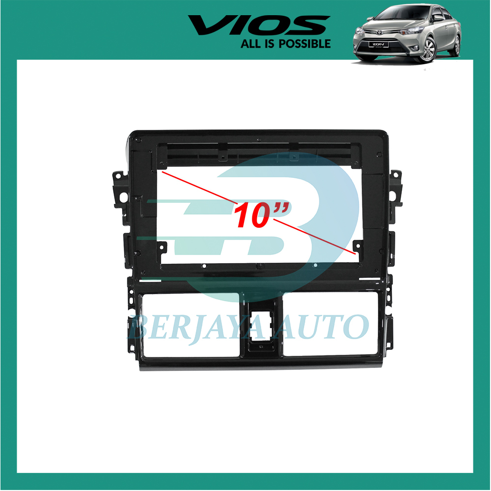 Toyota Vios Panel Player Dashboard Casing 10 Inch For Vios NCP150 (2013 ...