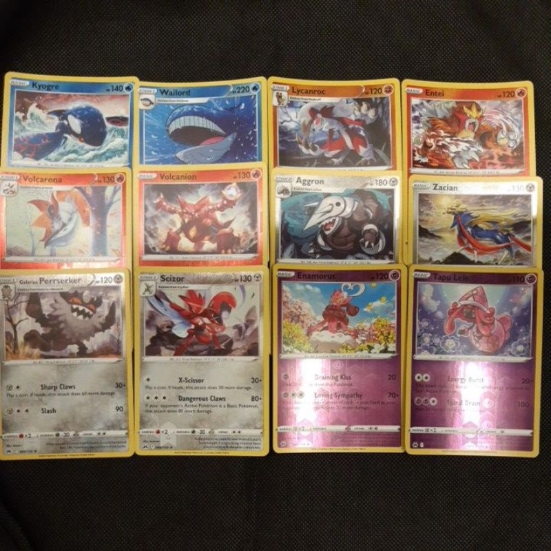 Pokemon Card TCG: Crown Zenith : Kyogre/ Lycanroc/ Entei/ Volcanion ...