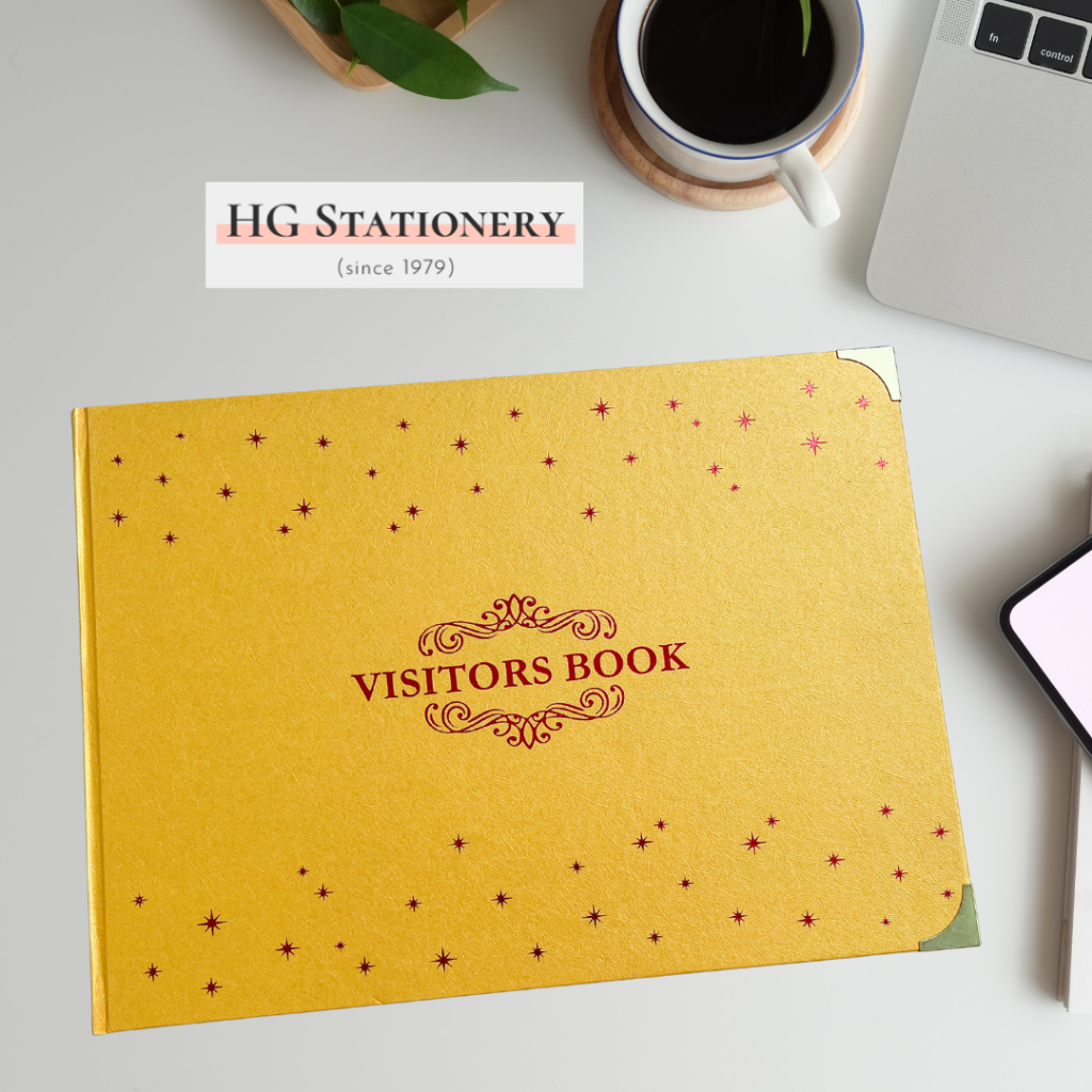 69 Pages F4 Size Visitors Register Book Log Book Yellow Hard Cover ...