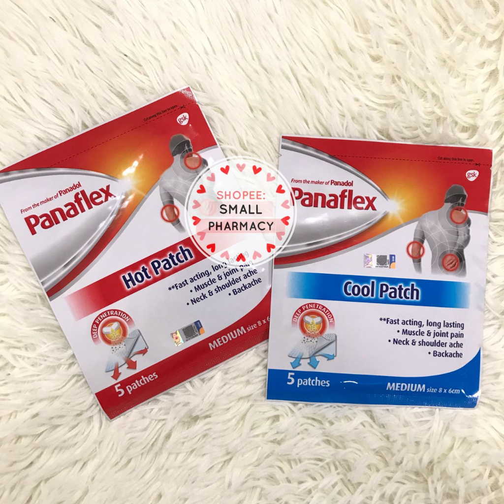PANAFLEX Hot / Cold Patch 8 cm X 6 cm (5s / 10s) | Shopee Philippines