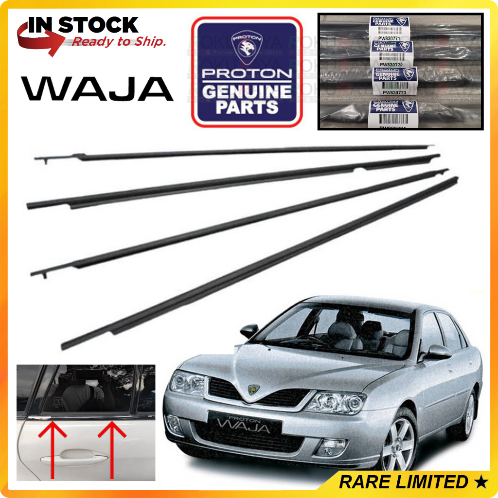 Proton Waja CPS MMC OEM Door Glass Window OUTER Rubber Moulding Molding ...