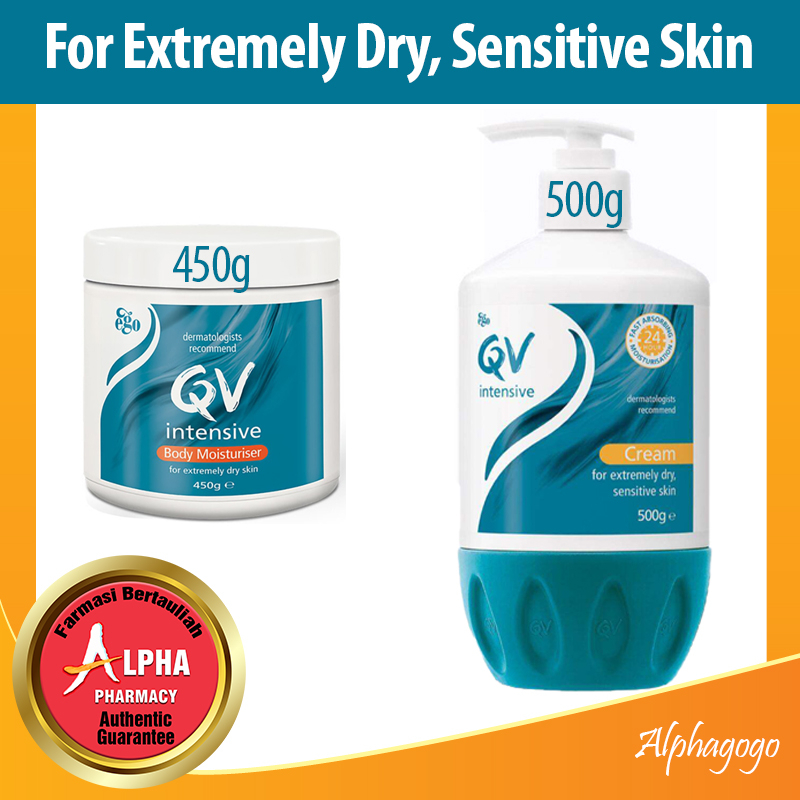 QV Intensive Body Moisturiser for Extremely Dry & Sensitive Skin (450g ...