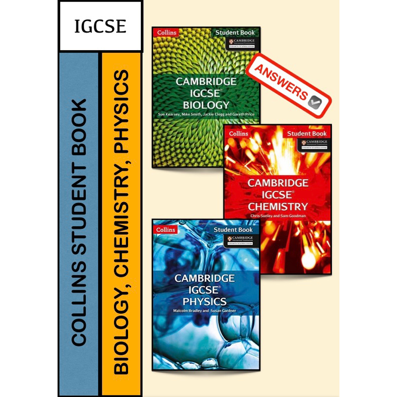 (PRINTED BOOK) IGCSE Biology Chemistry Physics Textbook | Shopee ...